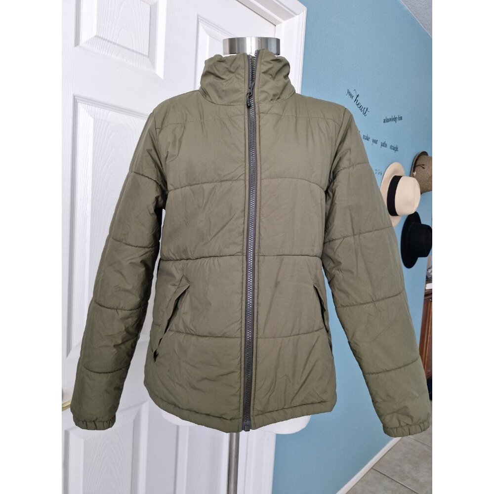 Rei Co-Op Puffer Jacket Olive Green Lightweight Zippe… - Gem